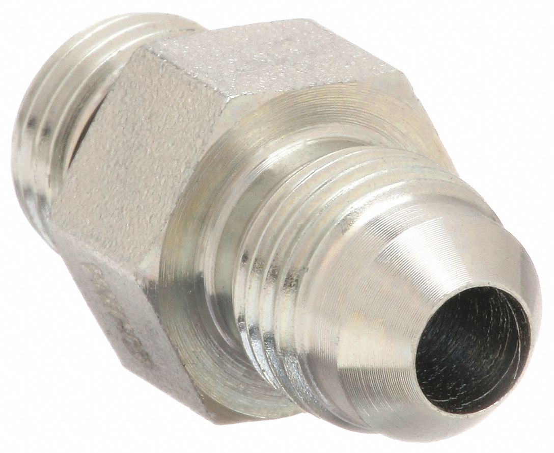 5/16 in x 5/16 in Fitting Size, Male x Male, Hydraulic Hose Adapter ...