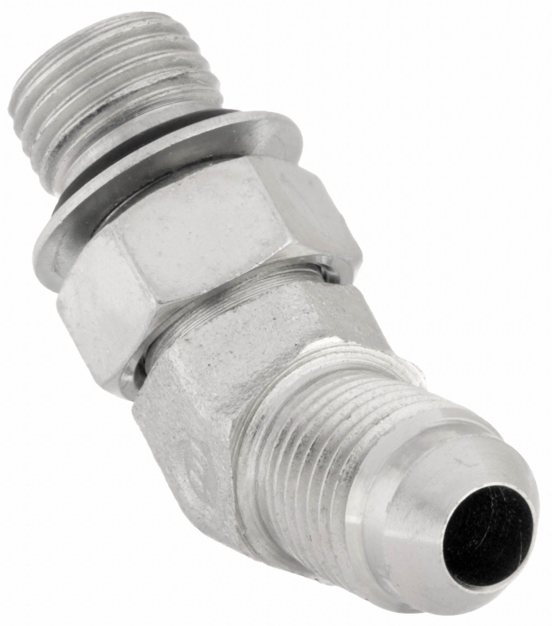 5/16 in x 5/16 in Fitting Size, Male x Male, Hydraulic Hose Adapter ...