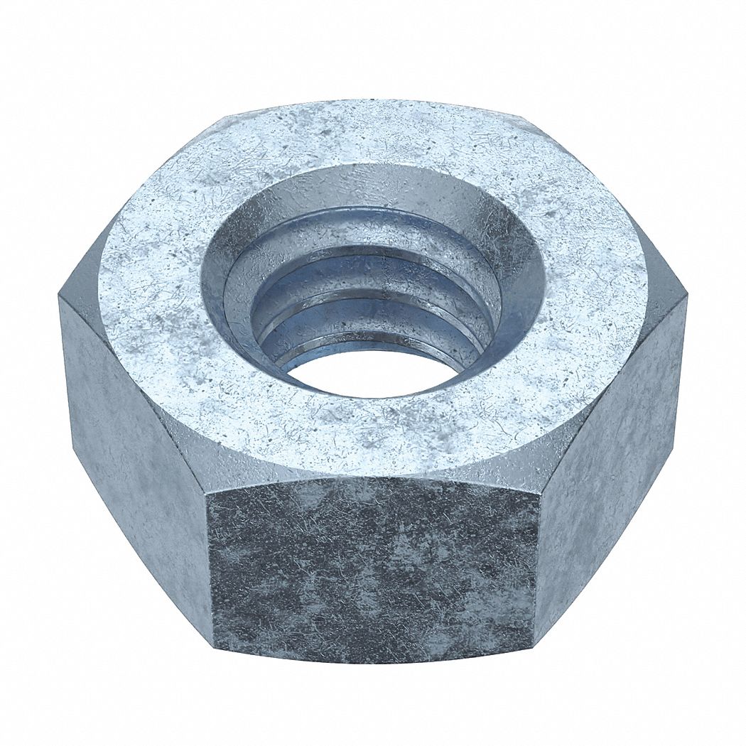 Std Hex, 1/4"-20 Thread, Hex Nut - 38ZR95|N01300.025.0001 - Grainger