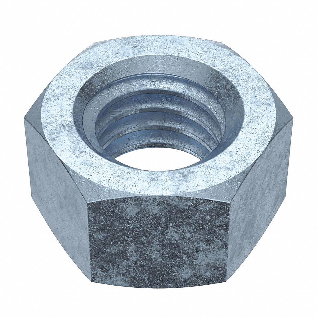 Std Hex, 3/8"-16 Thread, Hex Nut - 38ZR97|N01300.037.0001 - Grainger