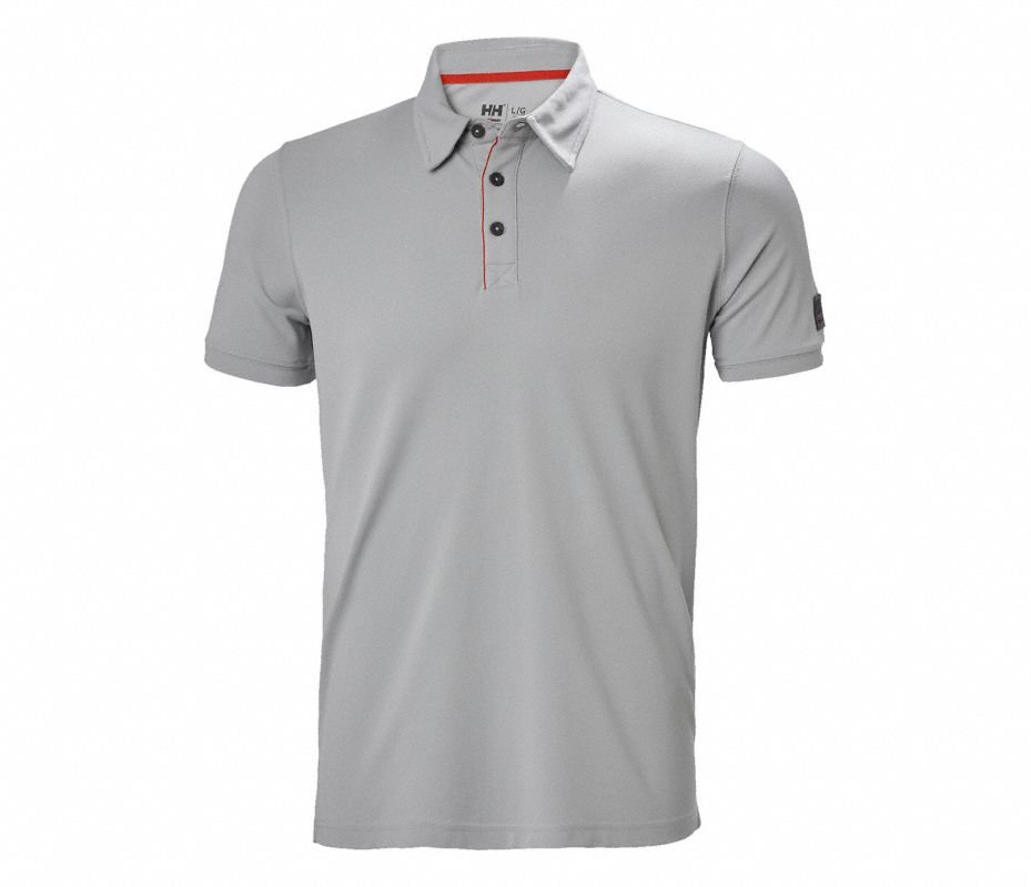 HELLY HANSEN WORKWEAR Playera Polo,Gris,Hombre,Poliamida,G - Camisas ...