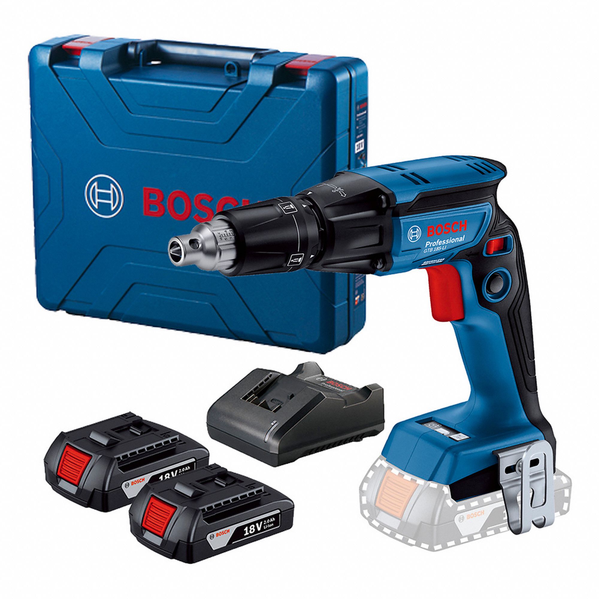BOSCH Destornillador, 2-3/16" - 391AJ5 | GTB 185-LI (2 Baterías ...
