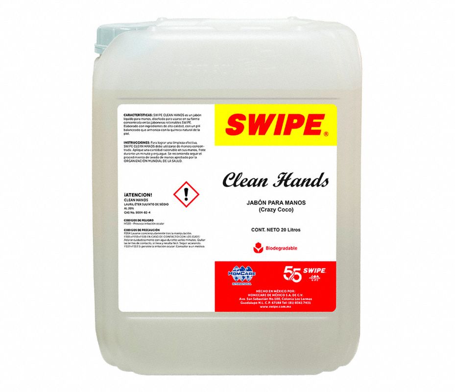 SWIPE Coco, 1 EA - 391NJ3 | CLEAN HANDS - Grainger México