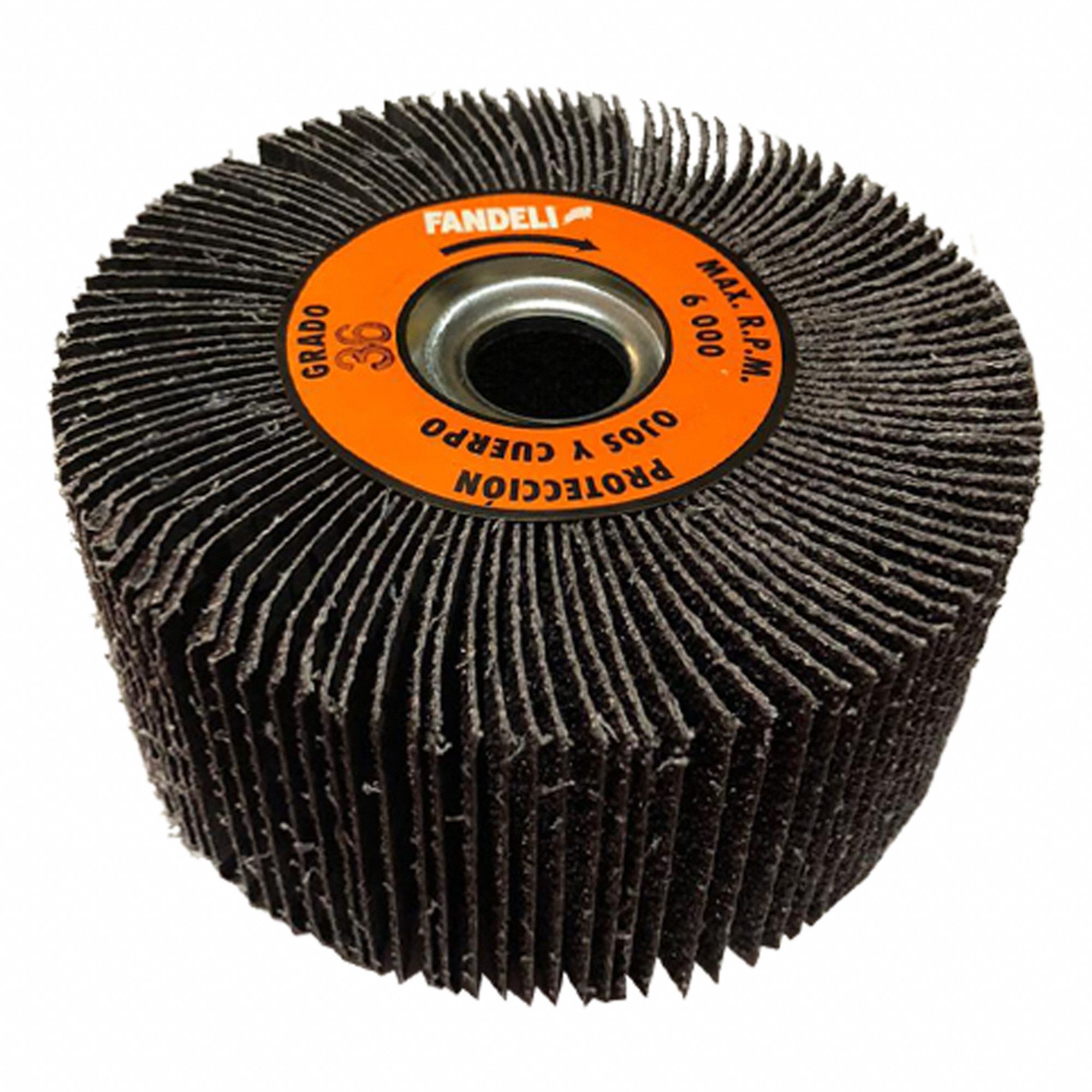 FANDELI Rueda Flap, Revestido, Material Abrasivo Oxido de Aluminio ...