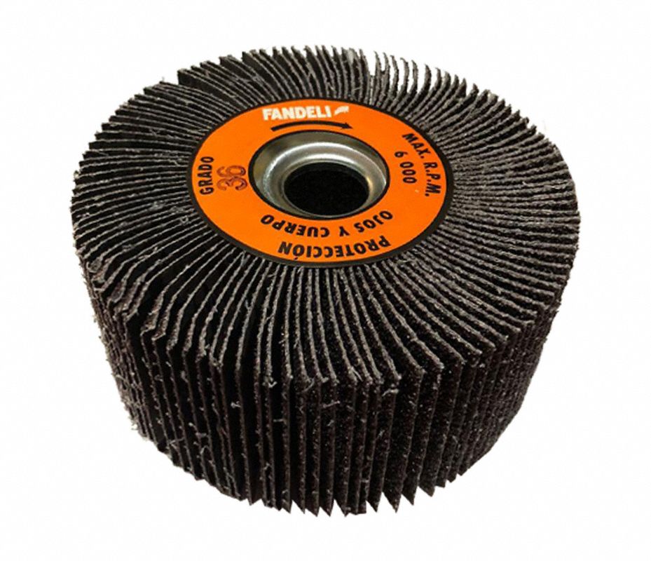 FANDELI Rueda Flap, Revestido, Material Abrasivo Oxido de Aluminio ...