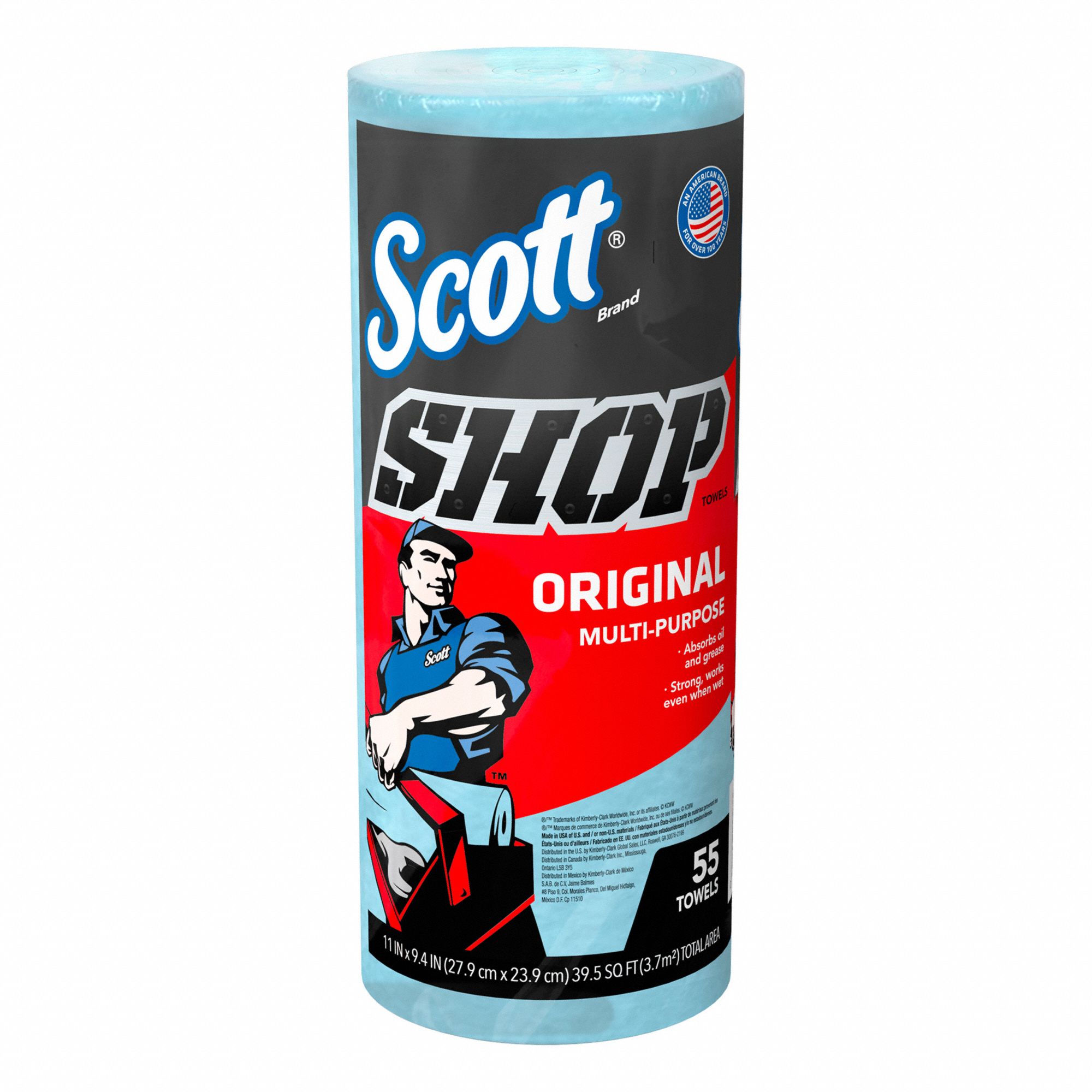 SCOTT Paños Secos, Paño de Uso General, Rollo Perforado, Scott® , Azul ...