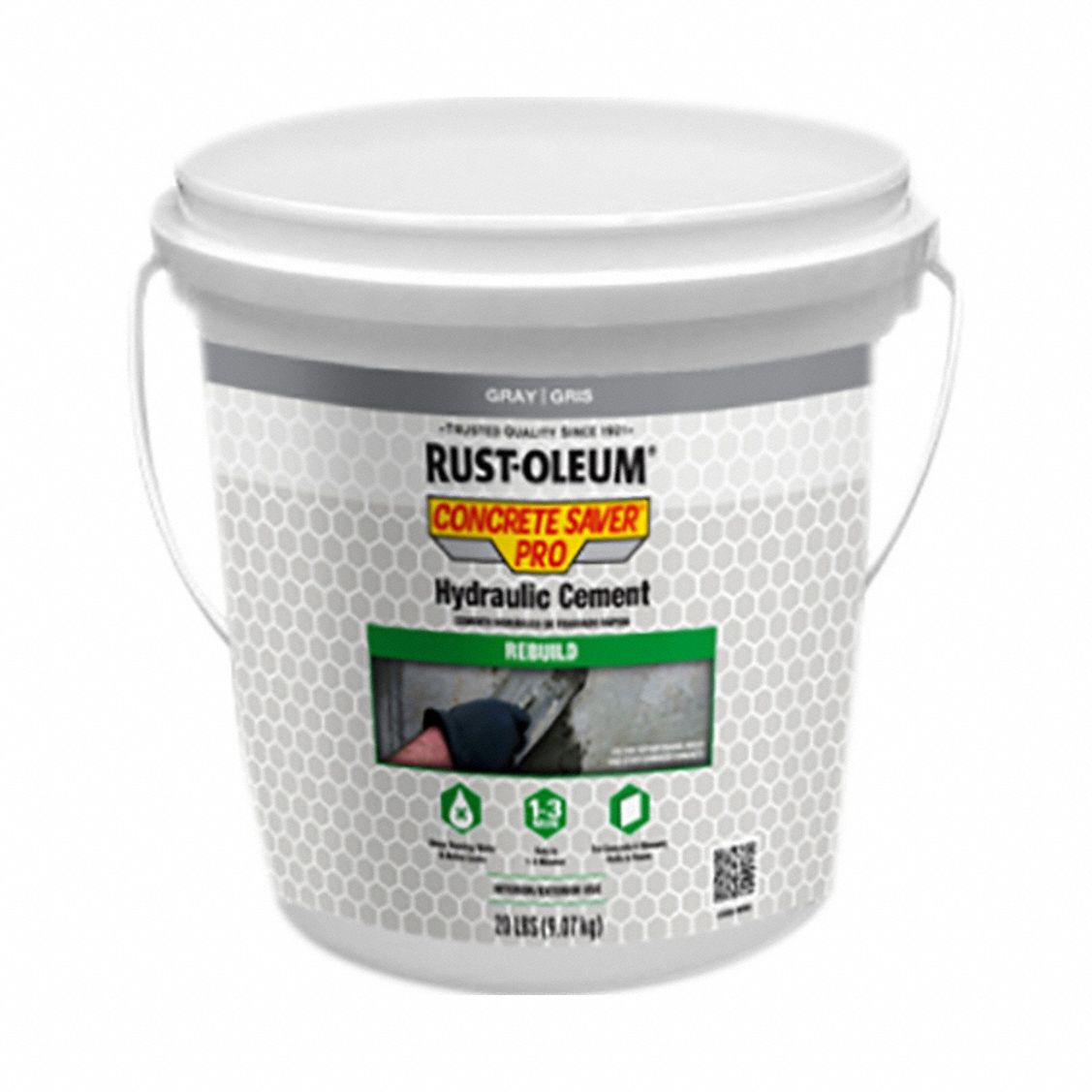 RUST-OLEUM, Concrete Saver Pro, Cement, Hydraulic Cement - 833PM6 ...