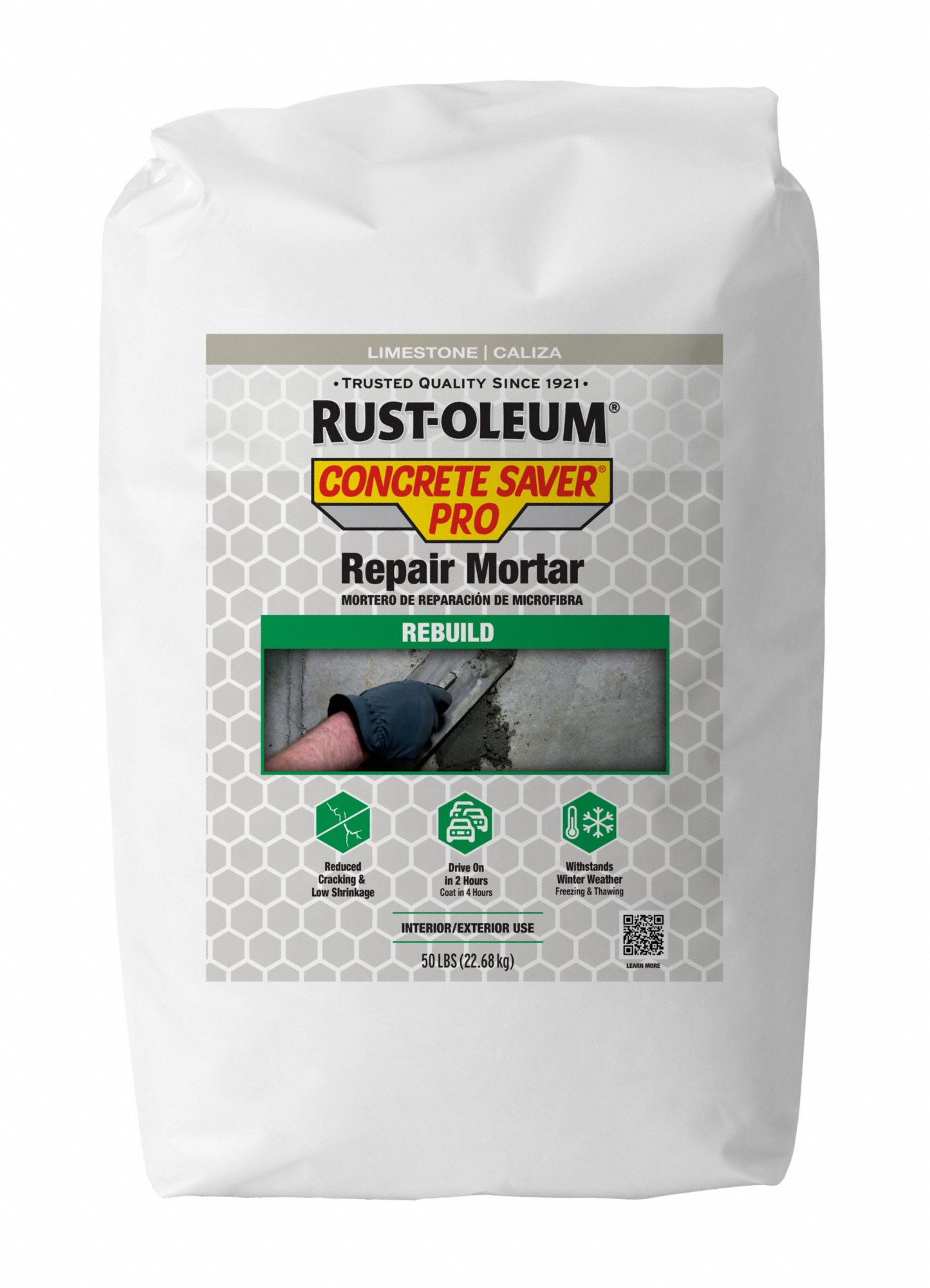 RUST-OLEUM, Concrete Saver Pro, 50 lb Container Size, Repair Mortar ...