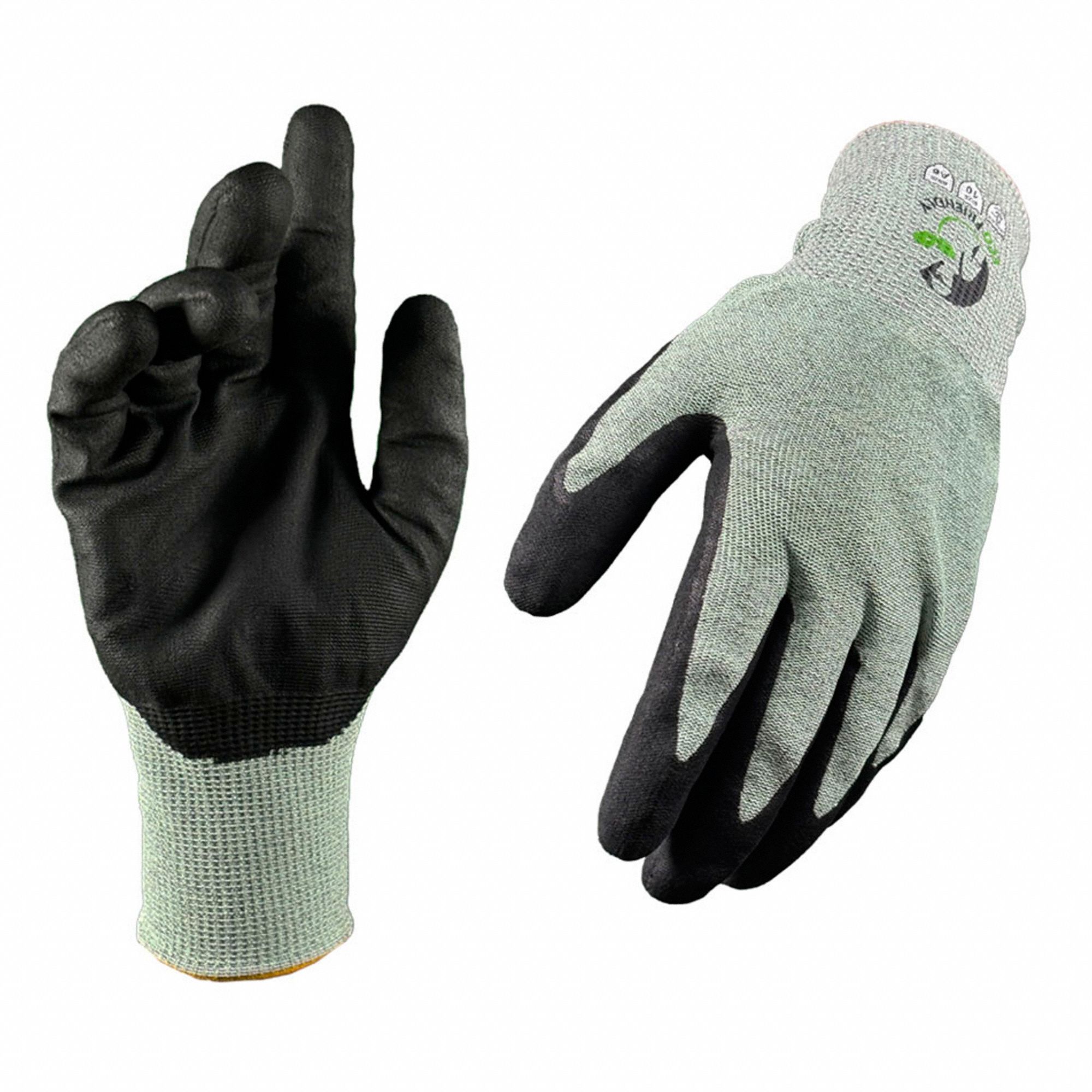 JYRSA Guantes Resistentes a Cortes, A6, HPPE/Acero/Nitrilo - 395NP1 ...