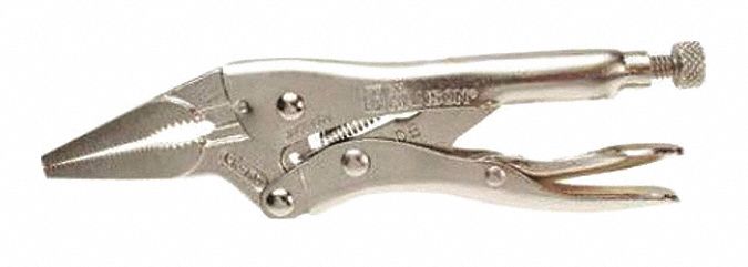 Locking Pliers,StandardGrip,Long Nose,6" - Grainger