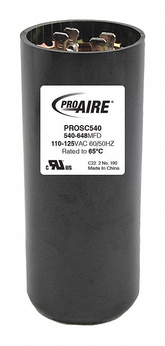 Start Capacitor,Rnd,540-648MFD/110-125V - Grainger