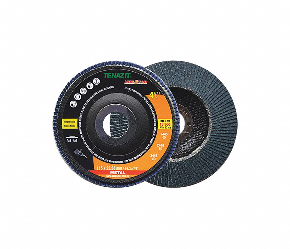 AUSTROMEX Disco Laminado 4-1/2" Grano 40 Recubierto - Discos Laminados ...