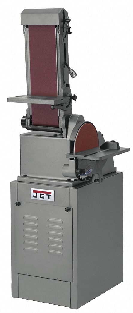 JET, For Metal, 115 V, Belt and Disc Sander - 399U45|J-4201K - Grainger