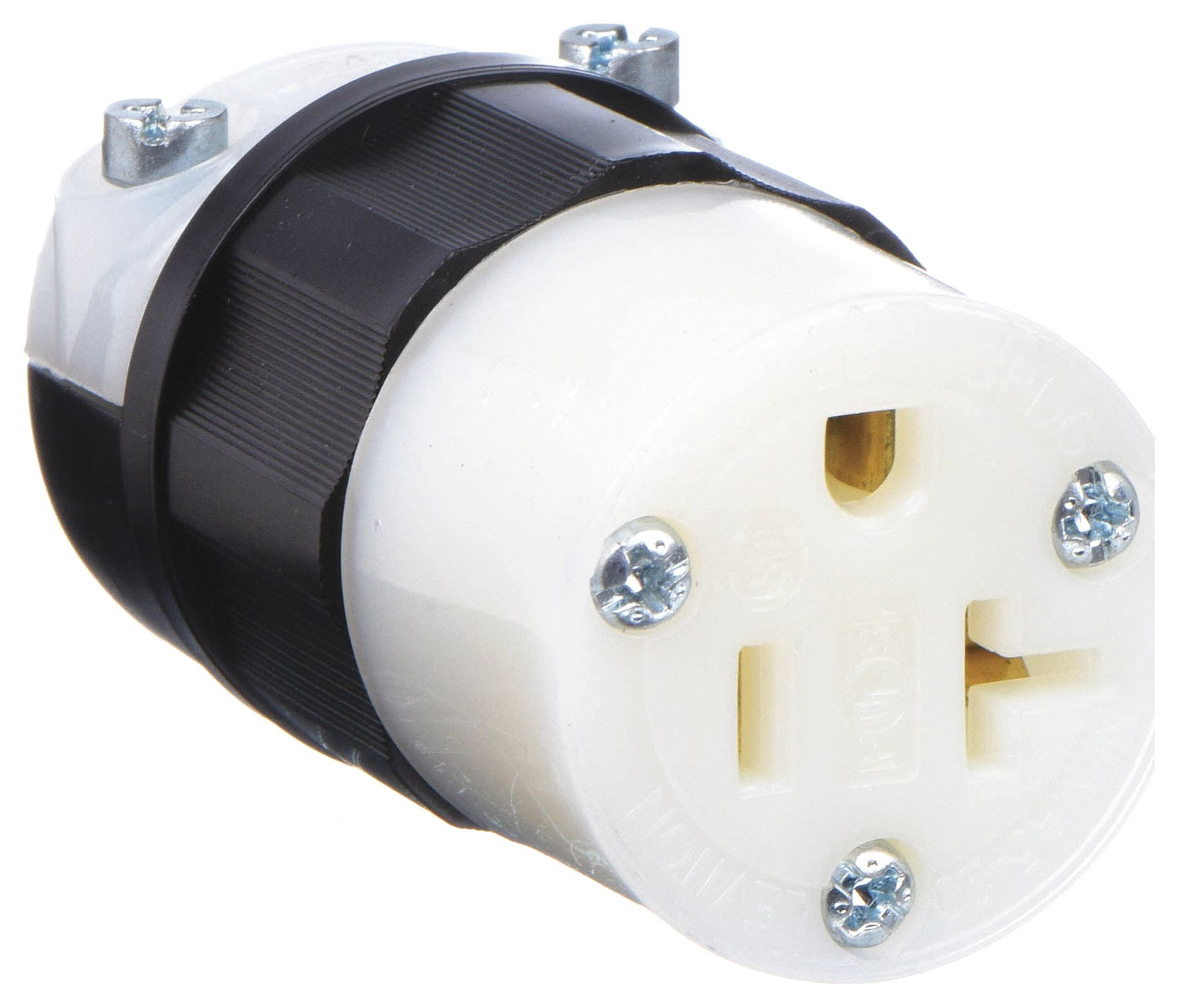 15 Amp Industrial Grade Standard Straight Blade Connector, 5-15R NEMA ...