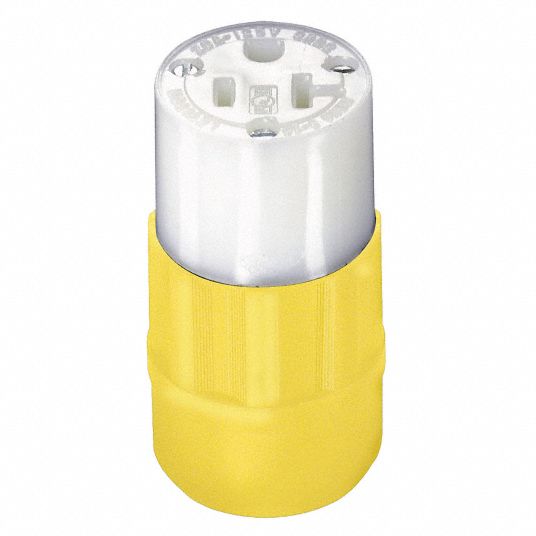 20 Amp Industrial Grade Standard Straight Blade Connector, 5-20R NEMA ...