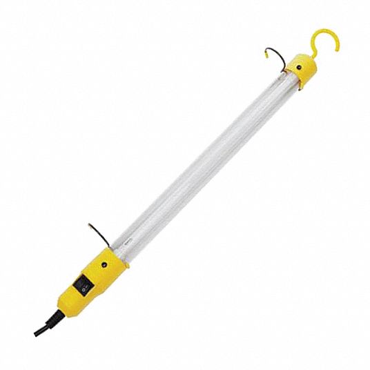 Hand Lamp,Fluorescent,15W,Hook,Yellow - Grainger