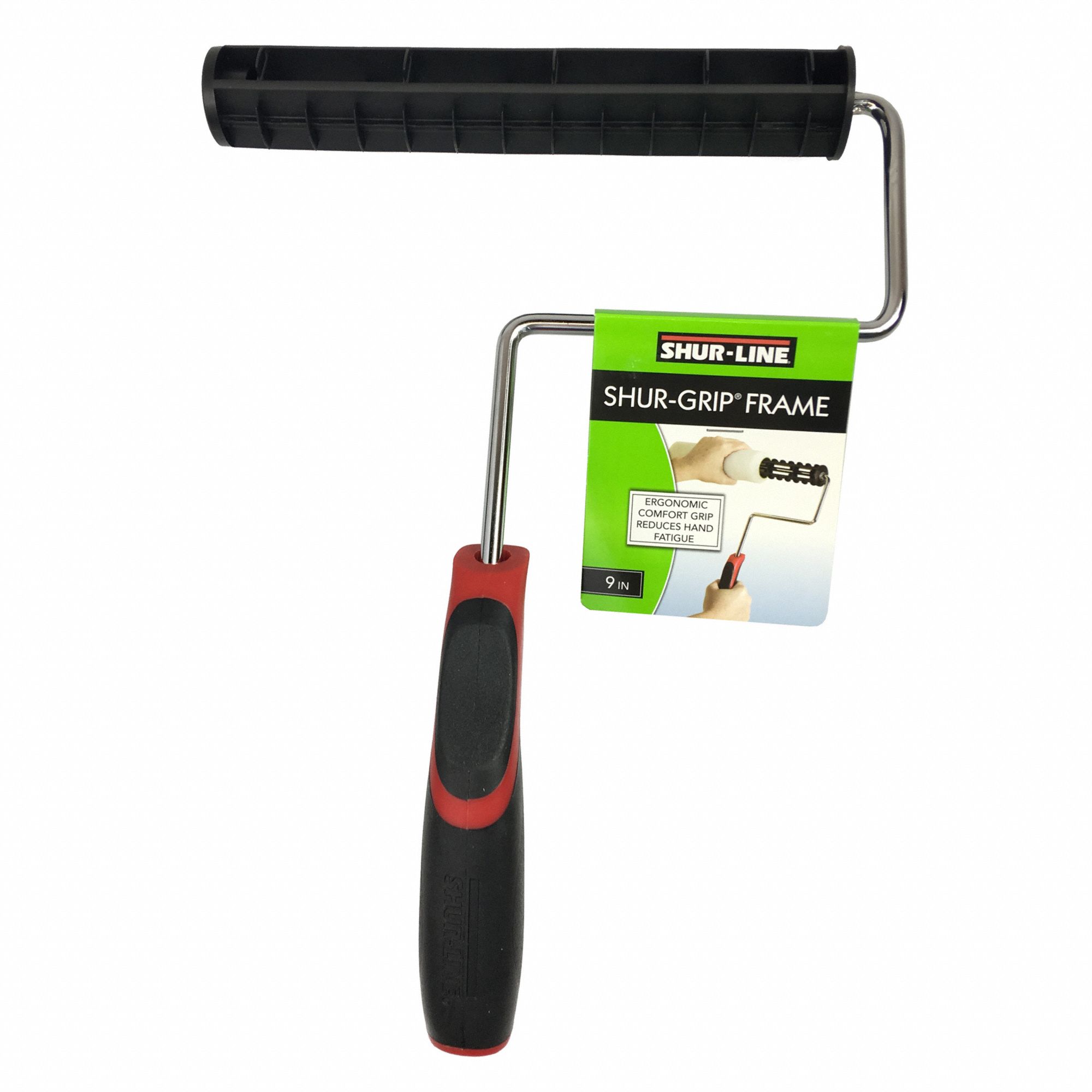 SHUR-LINE Paint Roller Frame: Std, 9 in, Cage Roller Frame, Threaded ...