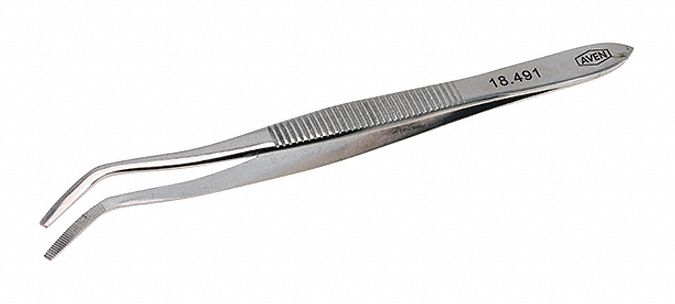 AVEN, Stainless Steel, Round, Tweezers - 39AN58|18491 - Grainger