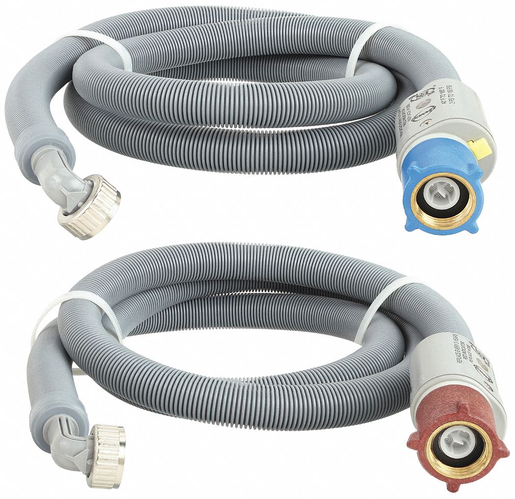 Flood Armour 6 ft. Washing Machine Hose (2-Pack), 3/4 in Hose Fitting A ...