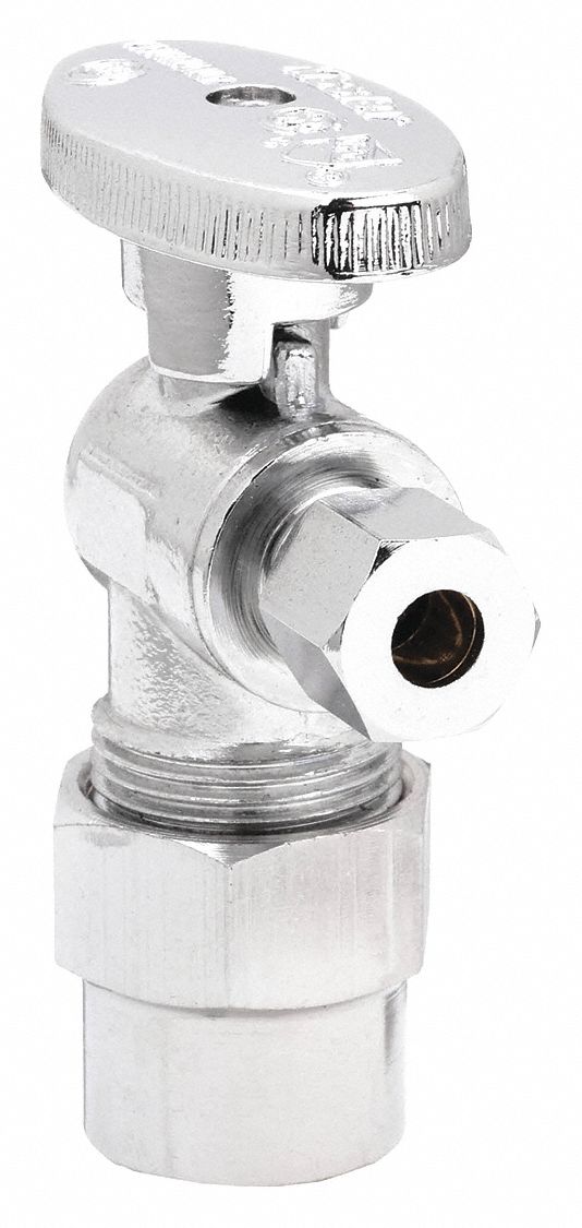 KISSLER ANGLE STOP VALVE,BRASS,CPVC,1/2 IN. - Water Supply Stops ...