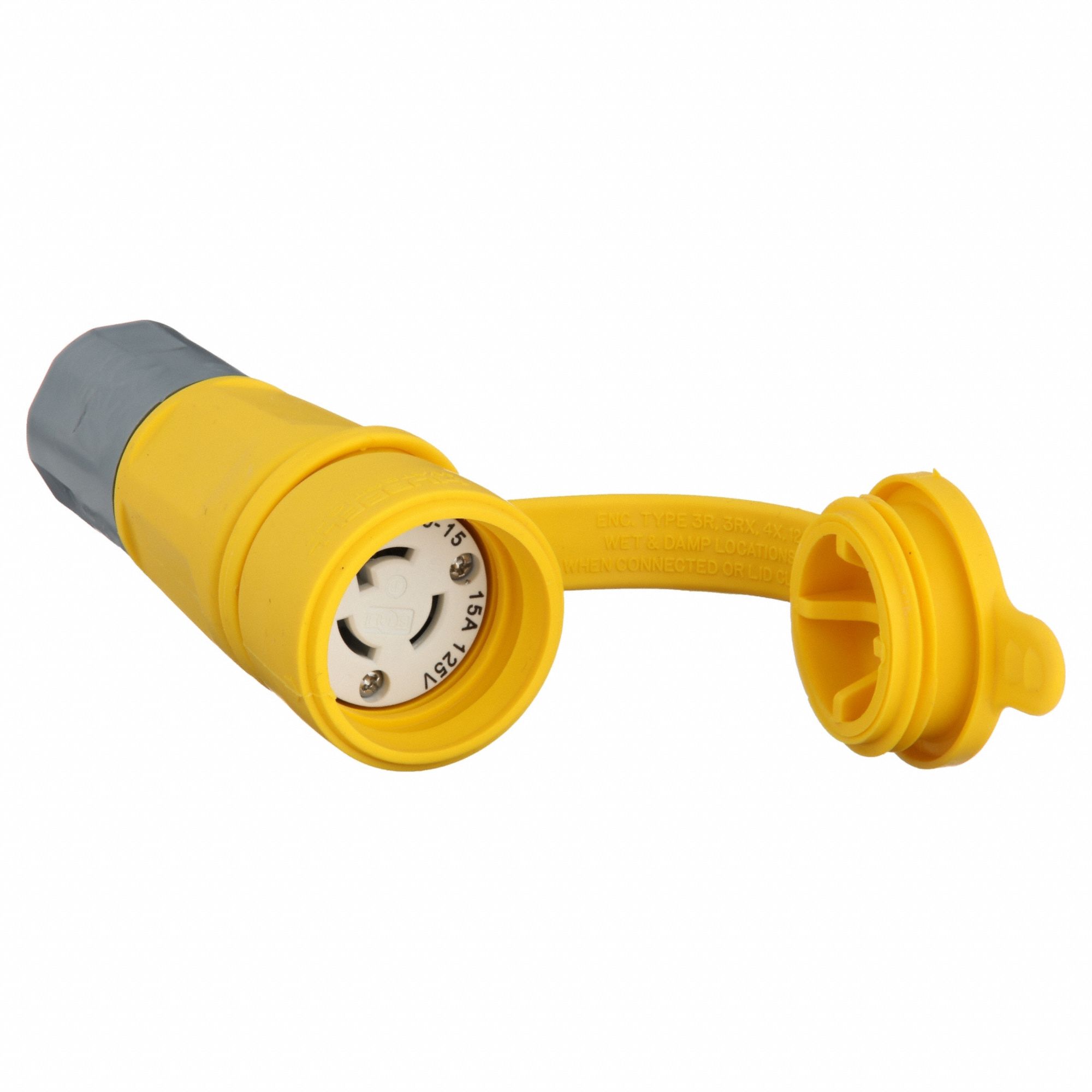L5-15R, 15 A, Watertight Locking Connector - 39AW29|HBL25W47A - Grainger
