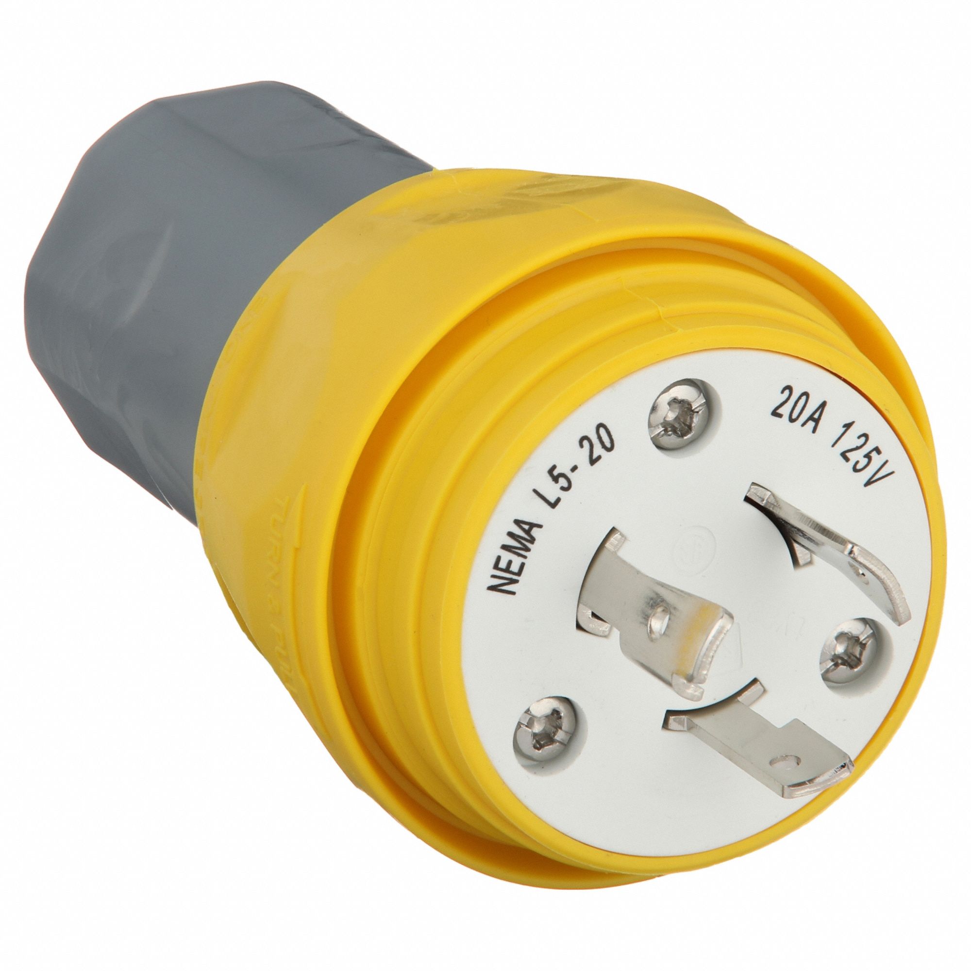 L5-20P, 20 A, Watertight Locking Plug - 39AW32|HBL26W47 - Grainger