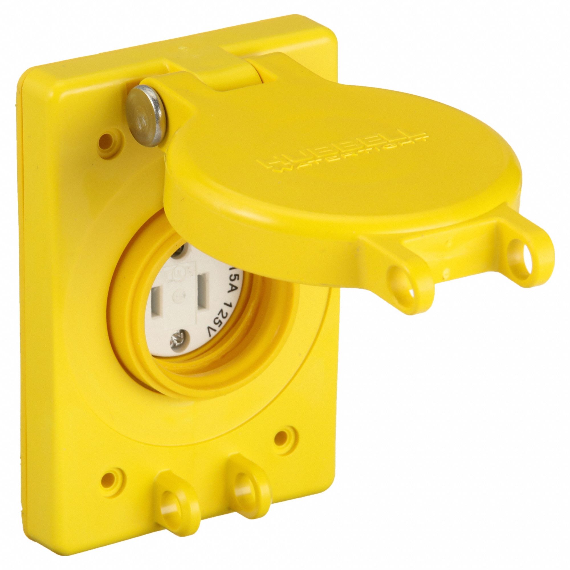 Single, 5-15R, Watertight Receptacle - 39AW60|HBL60W47 - Grainger