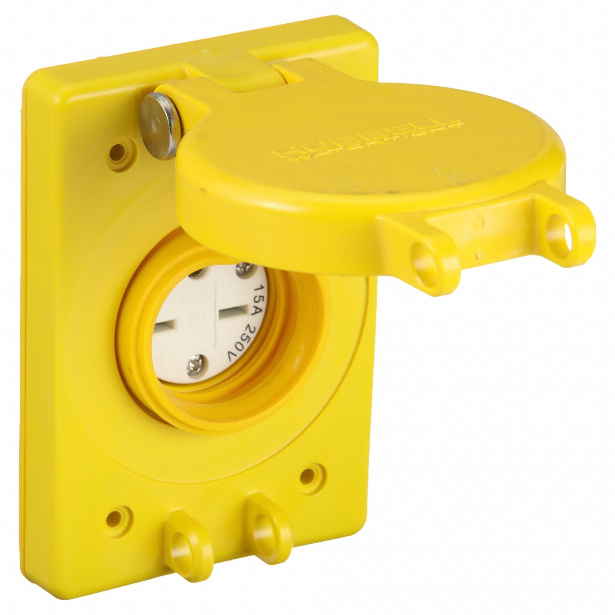 Single, 6-15R, Watertight Receptacle - 39AW62|HBL60W49 - Grainger