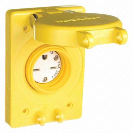 Single, 6-15R, Watertight Receptacle - 39AW62|HBL60W49 - Grainger