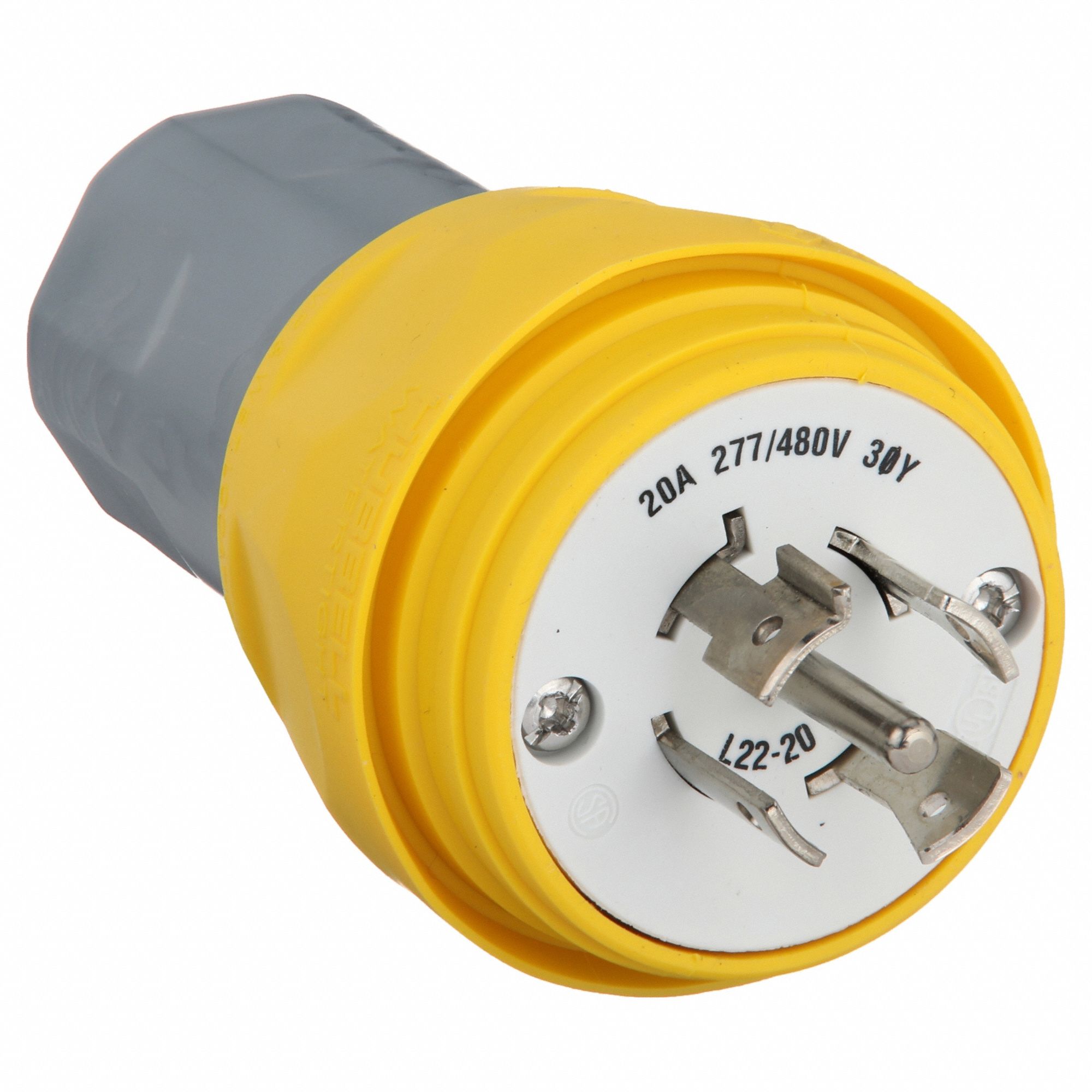 L22-20P, 20 A, Watertight Locking Plug - 39AW99|HBL26W82 - Grainger