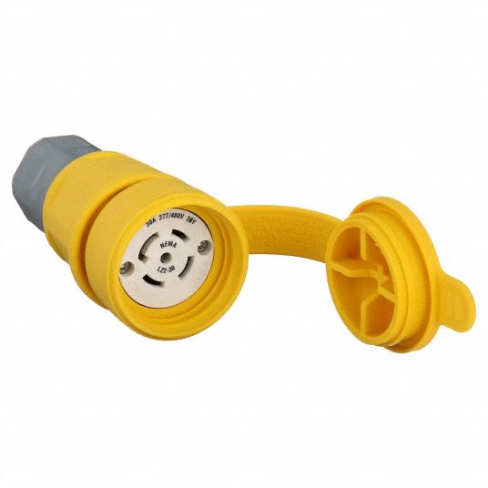 L22-30R, 30 A, Watertight Locking Connector - 39AX17|HBL29W82 - Grainger