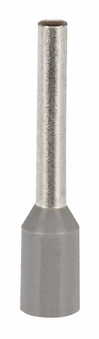 PANDUIT Ferrule: Gray, Polypropylene, 18 AWG – 18 AWG Wire Size Range ...