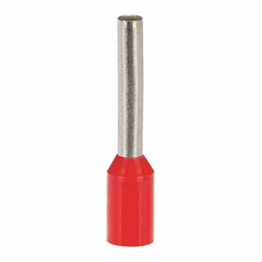 PANDUIT 18 AWG Polypropylene Ferrule, Red, PK of 500 - 39AX64|FSD77-10 ...