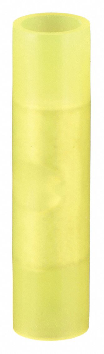 PANDUIT, Yellow, Nylon, Butt Splice Connector - 39AY22|BSN10-L - Grainger