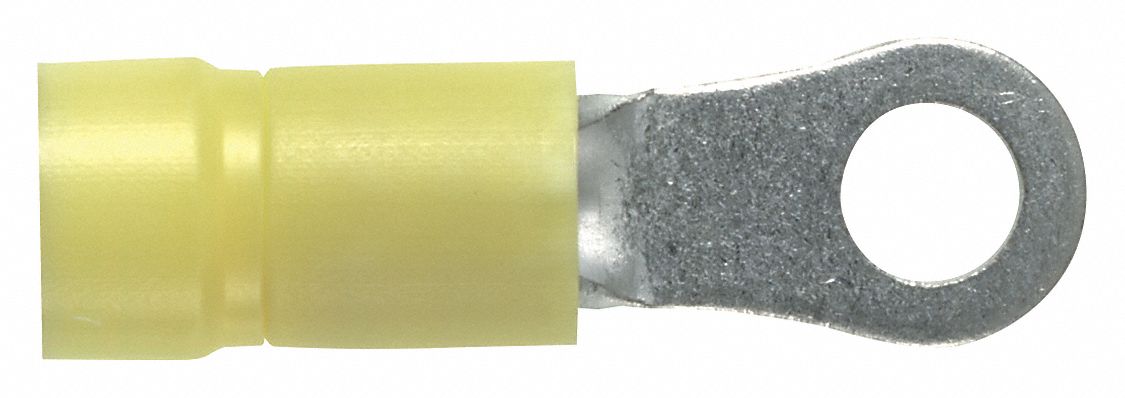 PANDUIT, Vinyl, Yellow, Ring Terminal - 39AZ98|PV10-56R-L - Grainger