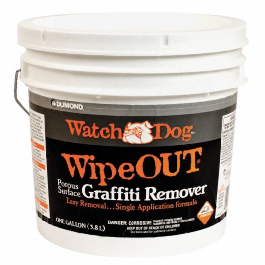 Wipe Out Graffiti Remover, 1 Gal - Grainger