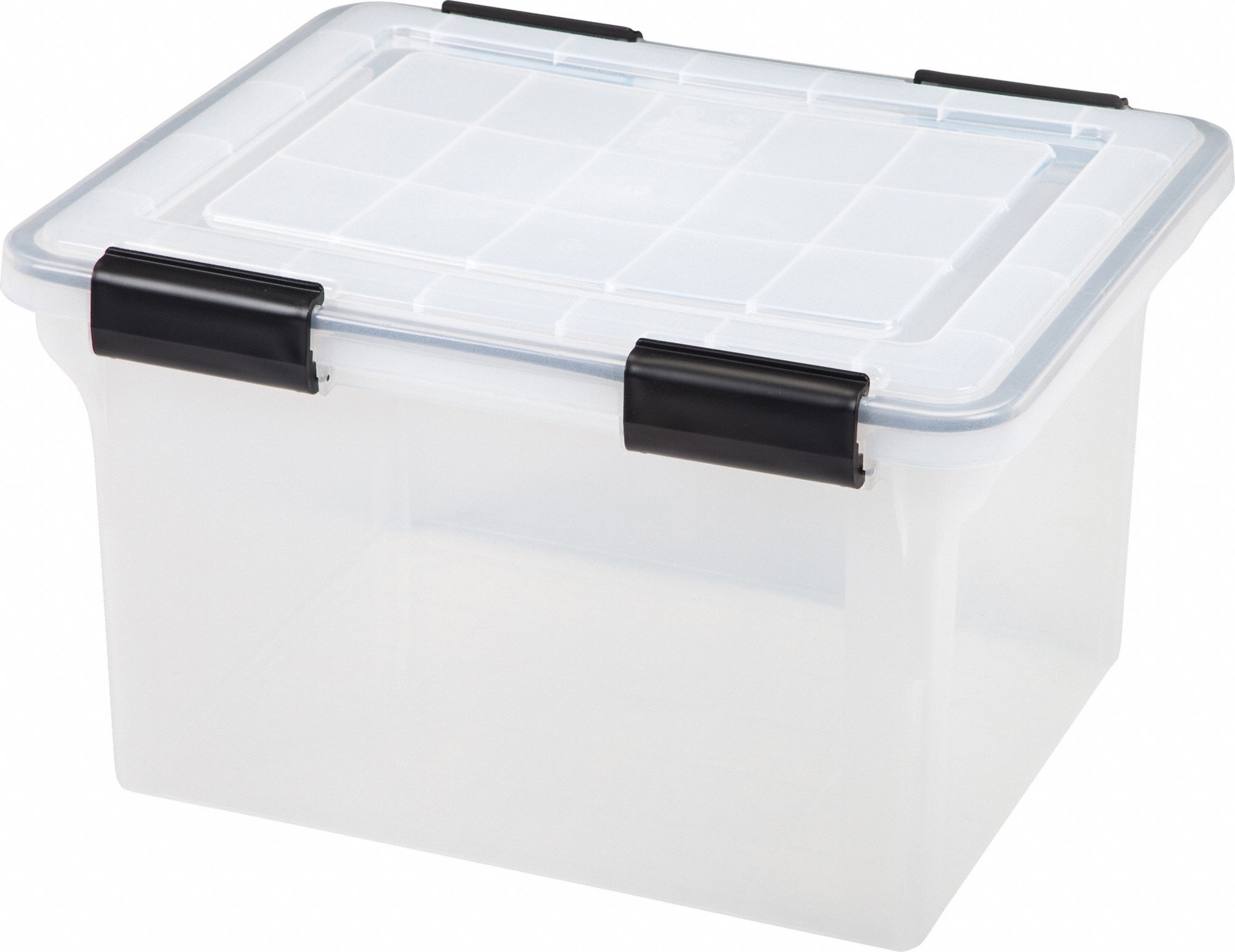 IRIS File Box, 10 7/8 in Height, 14 5/8 in Width, 18 in Depth, Clear ...
