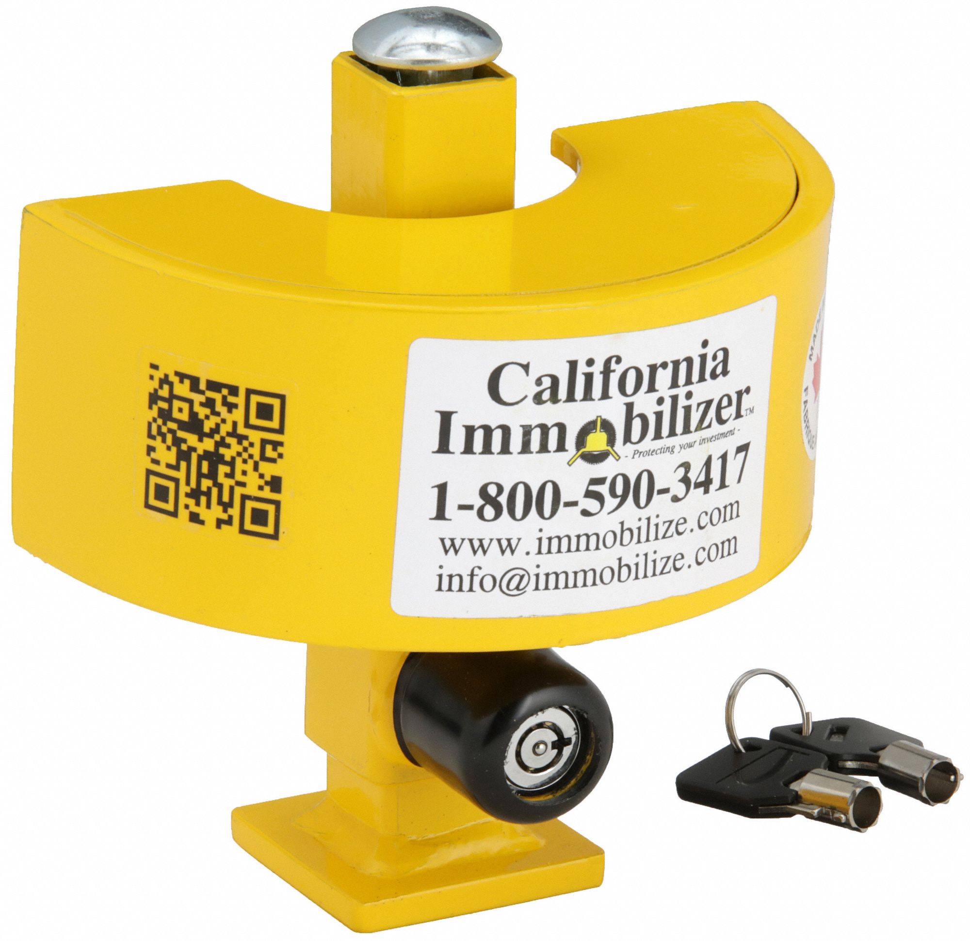 CALIFORNIA IMMOBILIZER, Universal, 1 7/8 in/2 5/16 in/2 in, Coupler ...