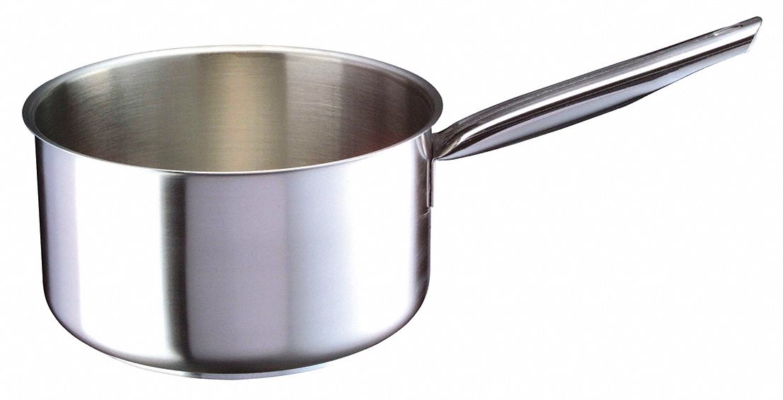 Deep Sauce Pan, 3-1/8 Capacity (Qt.), 13 Overall Length (In.), 13 ...