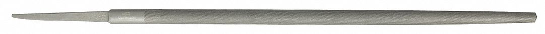 WESTWARD Hand File: Round, Double-Cut, Safe Edge Cut, Smooth Cut, 9 13/ ...