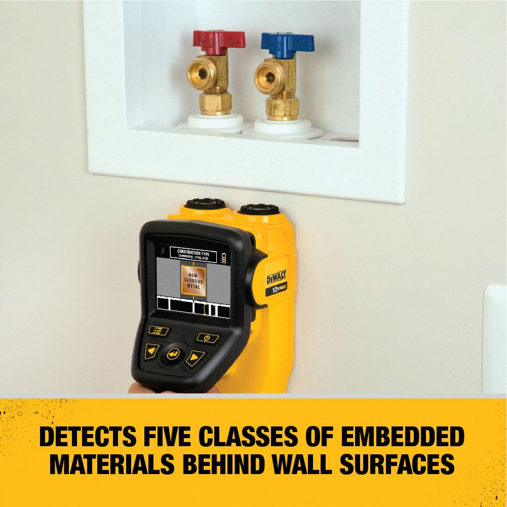 DEWALT Wall Scanner, Cordless, Scan Depth 3 in. - 39CF48|DCT419S1 ...