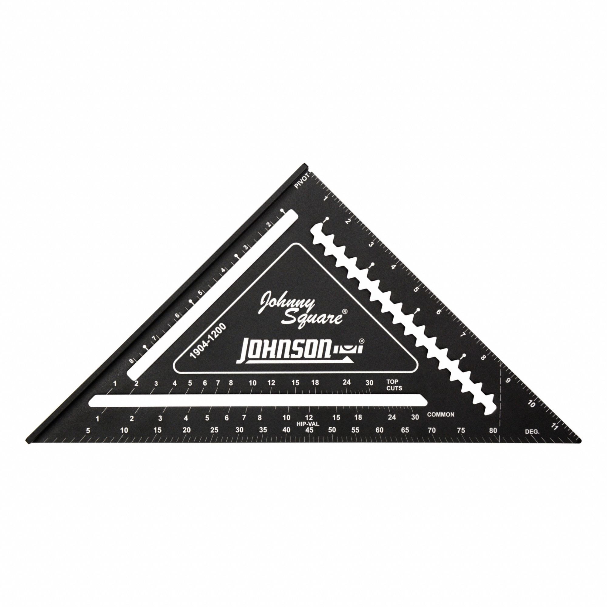 JOHNSON LEVEL, 1/2 in Center-to-Edge Heel Wd, 1/4 in, Rafter Square ...