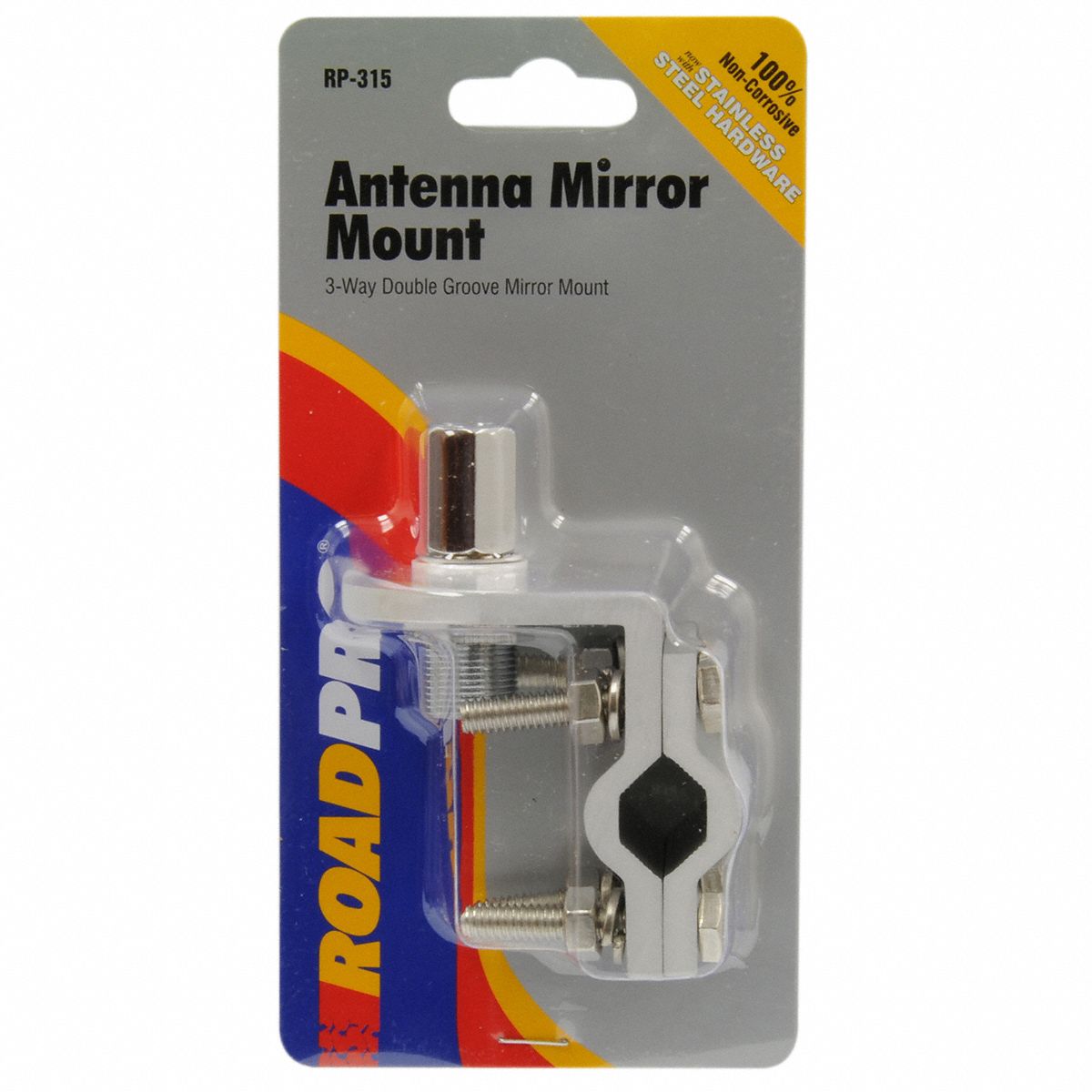 ROADPRO CB Antenna Mirror Mount, Mount Style 3 Way Double Groove ...