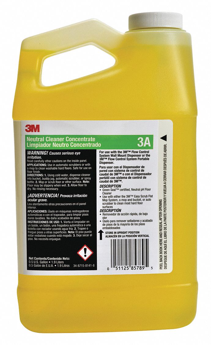 3M, 3A, Fits Flow Control Dispenser Series, Neutral Cleaner - 39CZ51|3A ...