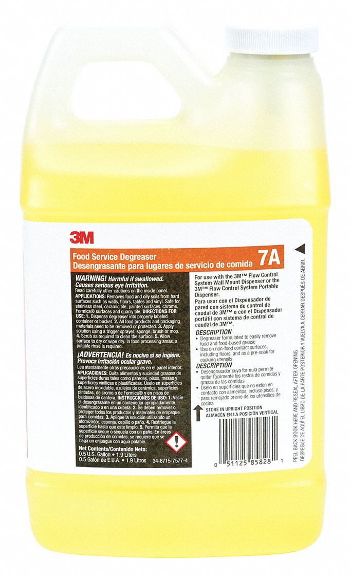3M, 7A, Fits Flow Control Dispenser Series, Food Service Degreaser ...
