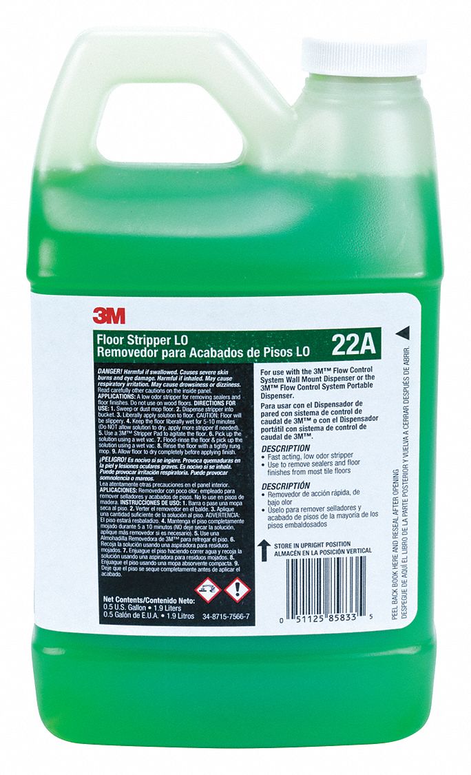 3M, 22A, Fits Flow Control Dispenser Series, Floor Stripper - 39CZ60 ...