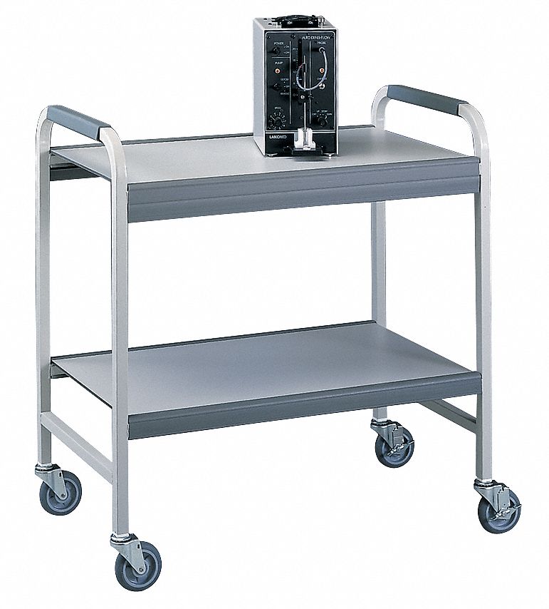 34 7/8 in Overall Lg, 19 in Overall Wd, Laboratory Portable Cart ...