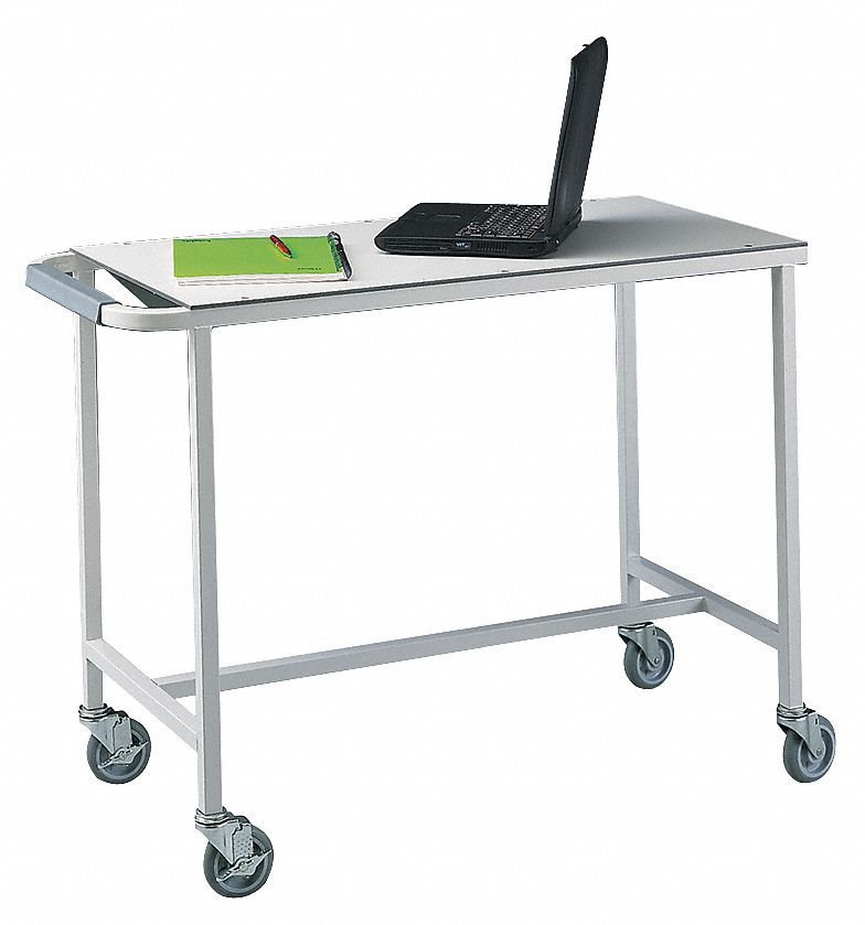 Instrument Desk, 37 in Height, 19 in Width, 35 in Length, Welded Steel ...
