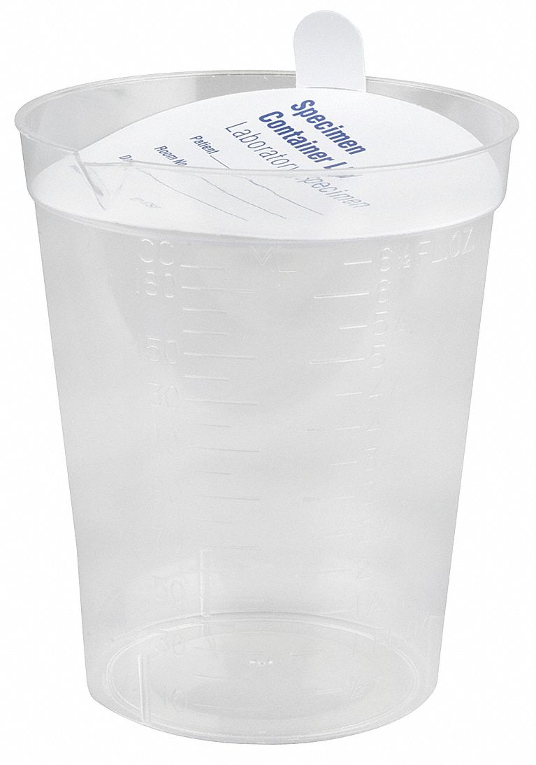MEDICAL ACTION, 6.5 fl oz Capacity - oz, 192 mL Capacity - mL, Specimen ...