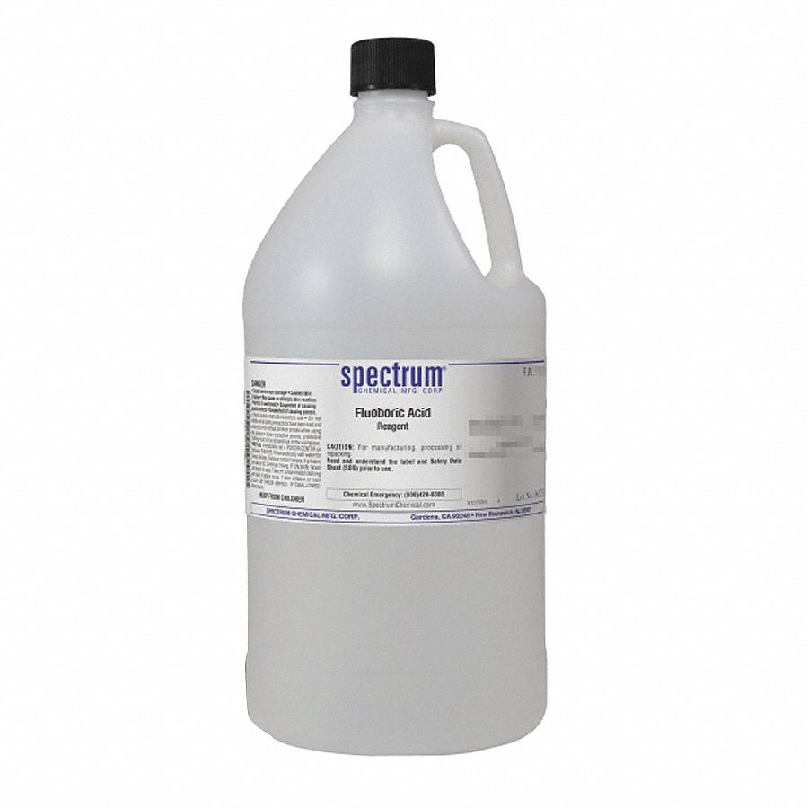 Lab, 4 L, Fluoboric Acid - 39D829|F1075-4LTPL97 - Grainger